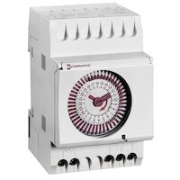 global | Electromechanical Synchronous clock, 24-Hour, 220-240 VAC, 50 ...